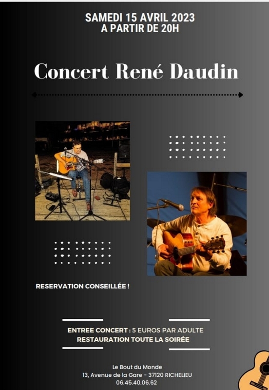 Concert de René Daudin - Touraine, le département